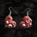 Purple Heart of Maggots Earrings Handmade Jewellery in Creepy Halloween ...