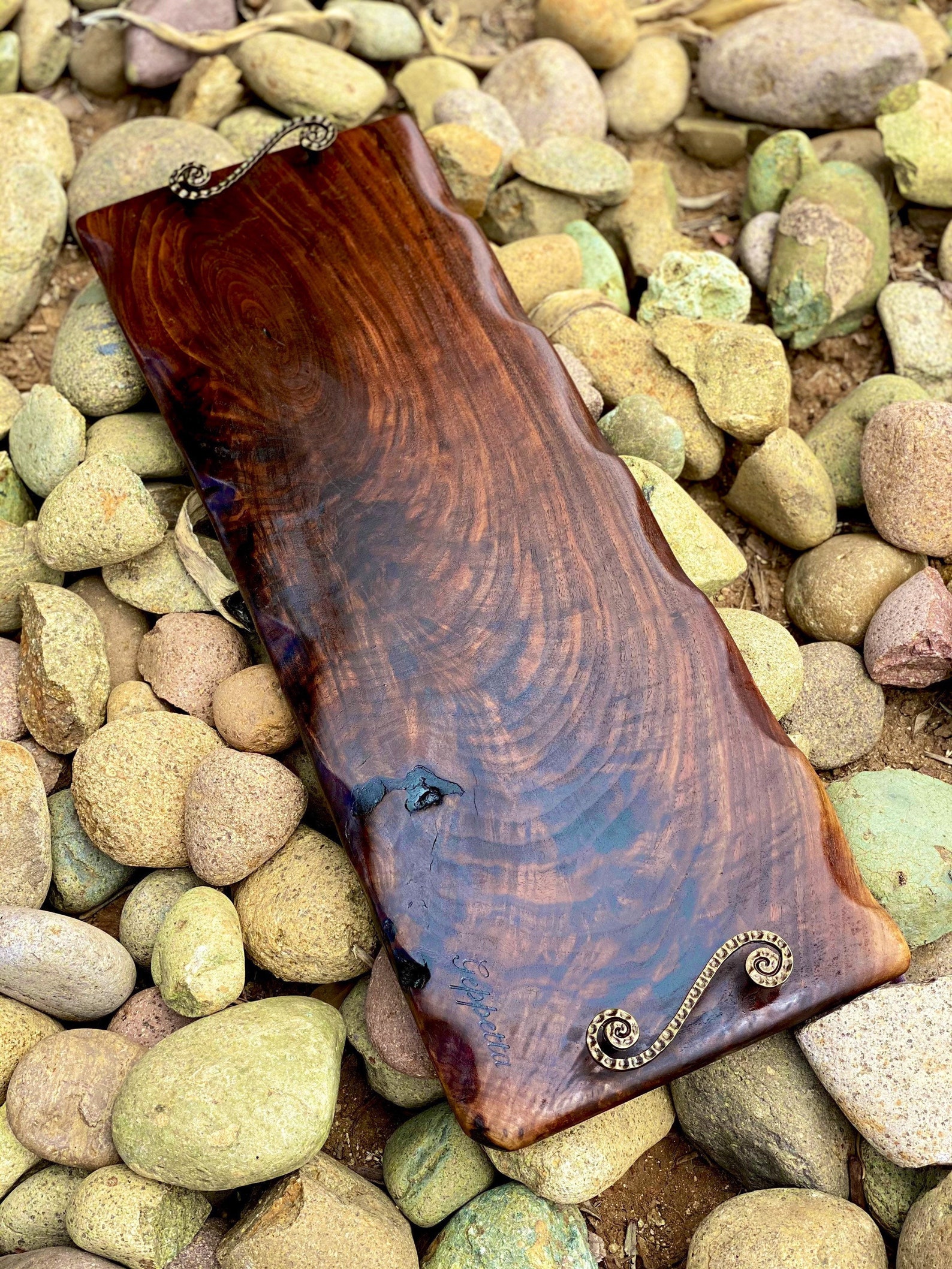 Large Charcuterie Board with handles. 23x 8-10 | Etsy