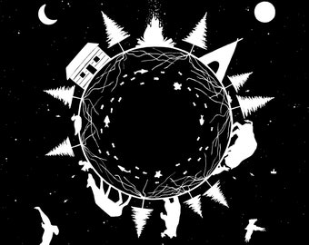 Grandmother Moon Art Print Metis Metis Art Indigenous | Etsy