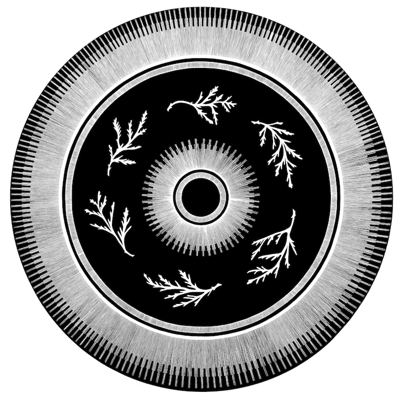 Cedar Art Print Metis Metis Art Indigenous Indigenous Art Sacred ...