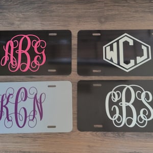 Multi-color Option Personalized License Plate, Personalized Car Tag ...