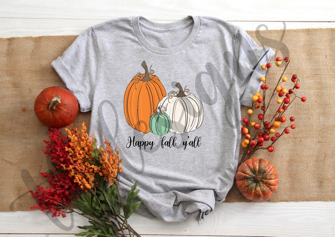 Happy Fall Yall PNG Digital Download Fall Apparel Fall - Etsy