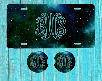 Custom License Plate Galaxy Custom Car Tag Frozen Space - Etsy