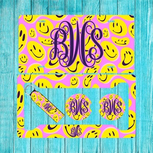 Smiley Face Personalized License Plate and Accessories, Personalized ...