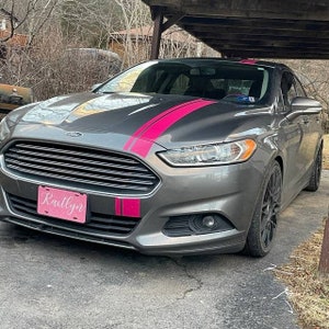 Pink Glitter effect Personalized License Plate and - Etsy