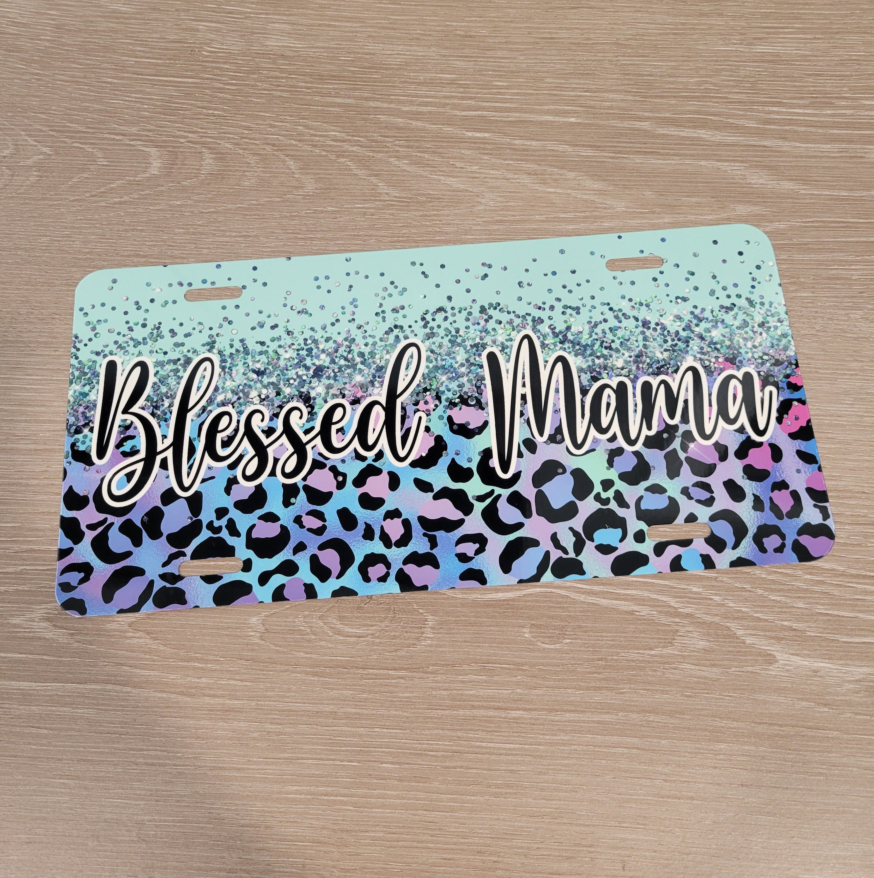 Holographic Cheetah License Plate, License Plate Frame, License Plate ...