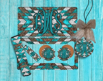 Personalized Monogrammed License Plate Car Tag, Monogram License Plate ...