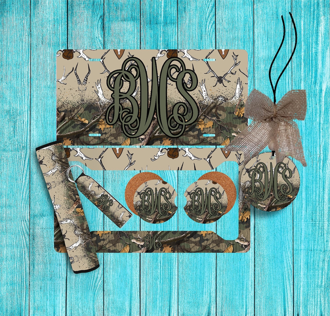 Camo Hunter Personalized License Plate and Accessories,personalized ...