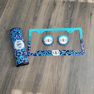 Holographic Cheetah License Plate, License Plate Frame, License Plate ...