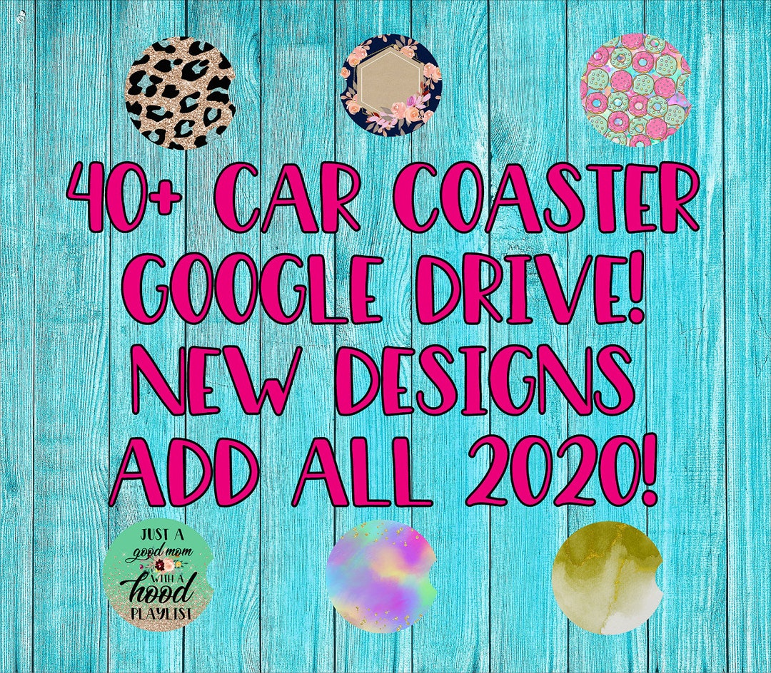 40+ Car Coaster Templates | Floral / Glitter/ Designs | Add Your Own ...