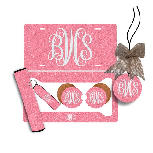 Personalized Pink GLITTER LIKE License Plate - Etsy