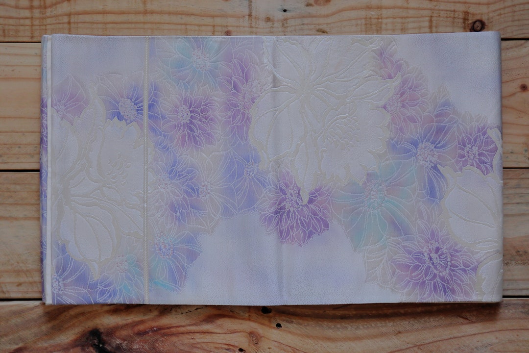 Silk Brocade Obi Fabric Floral Band 424cm Long 31cm Wide - Etsy
