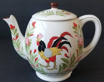 Rooster Teapot - Etsy