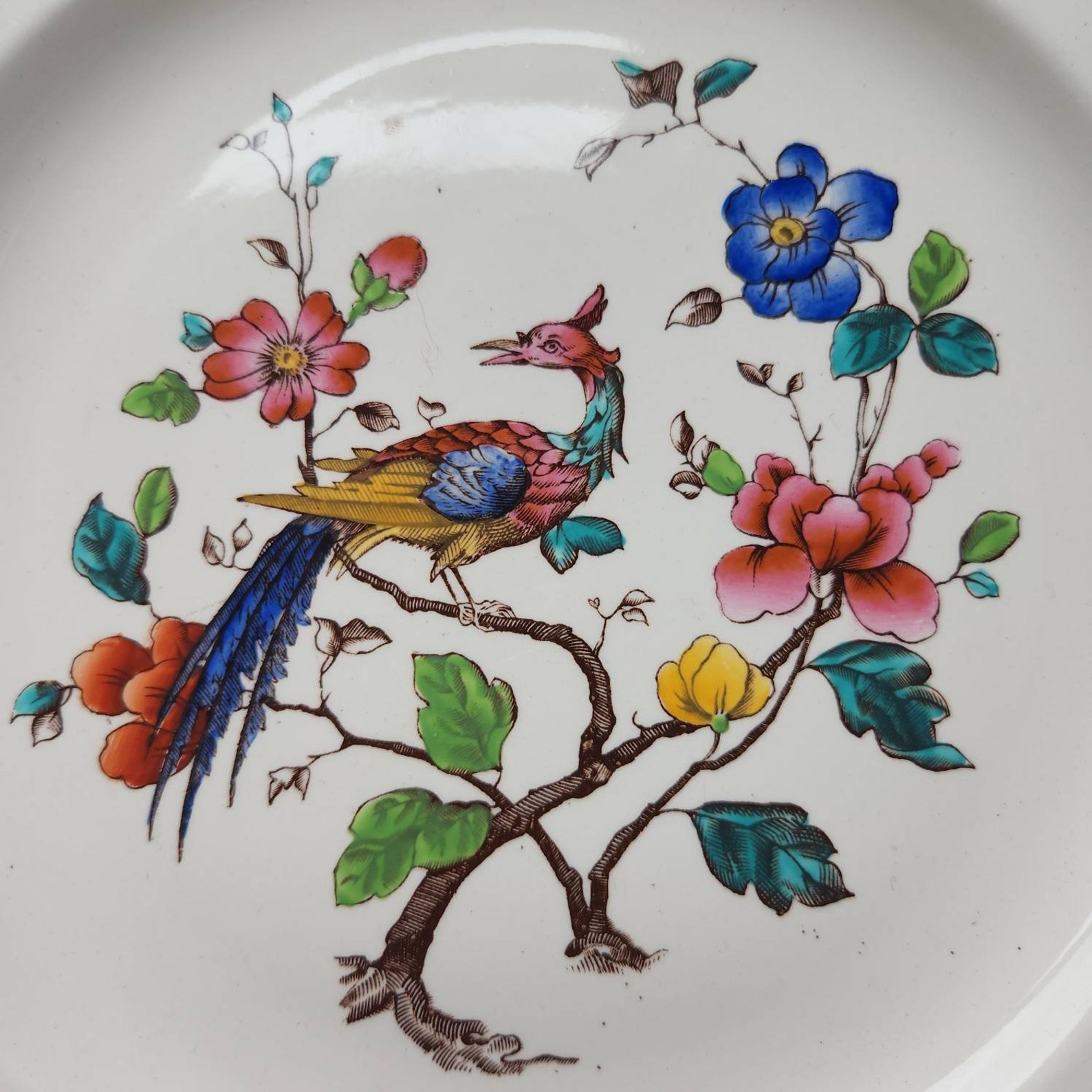 Victorian Antique Copeland Spode Bird in Tree Ironstone - Etsy