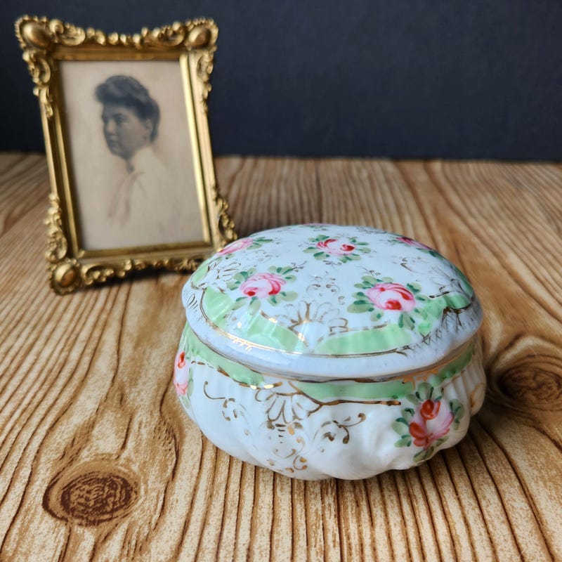 Porcelain Powder Box - Etsy