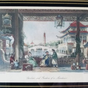 Framed Hand-colored Engraving Set house of - Etsy