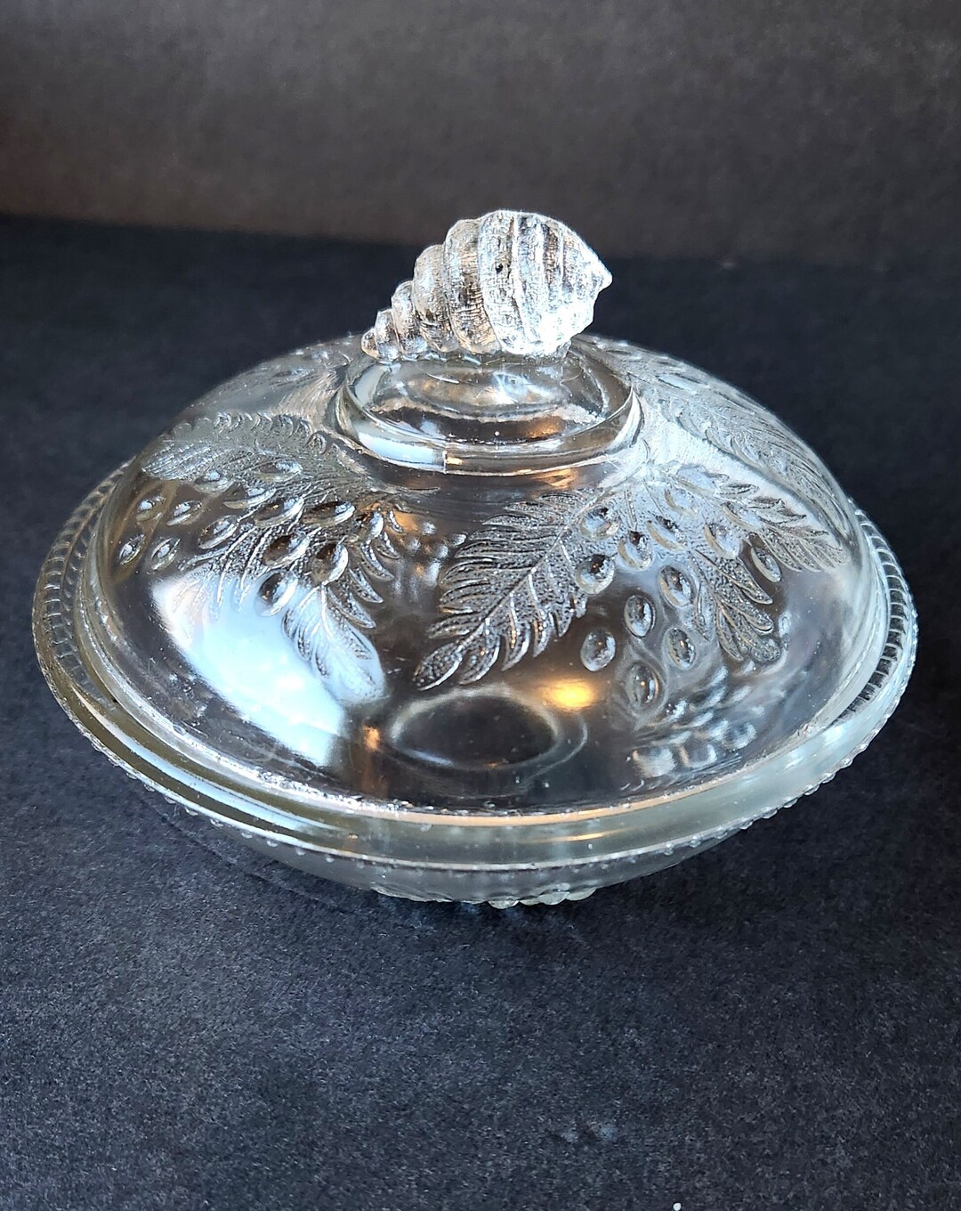 1880 Bar Berry Pattern Glass Covered Bowl or Butter Dish Mckee Glass - Etsy