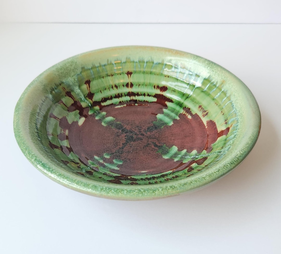 Flambeaux Crystalline Glaze Art Pottery Bowl - Etsy