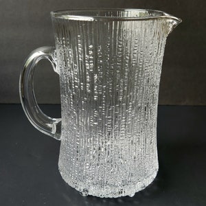 MCM Vintage Iittala Ultima Thule Finland Tapio Wirkkala Water Pitcher ...