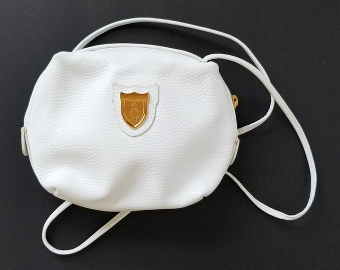 Vintage Mark Cross Italy White Pebbled Leather Purse - Etsy