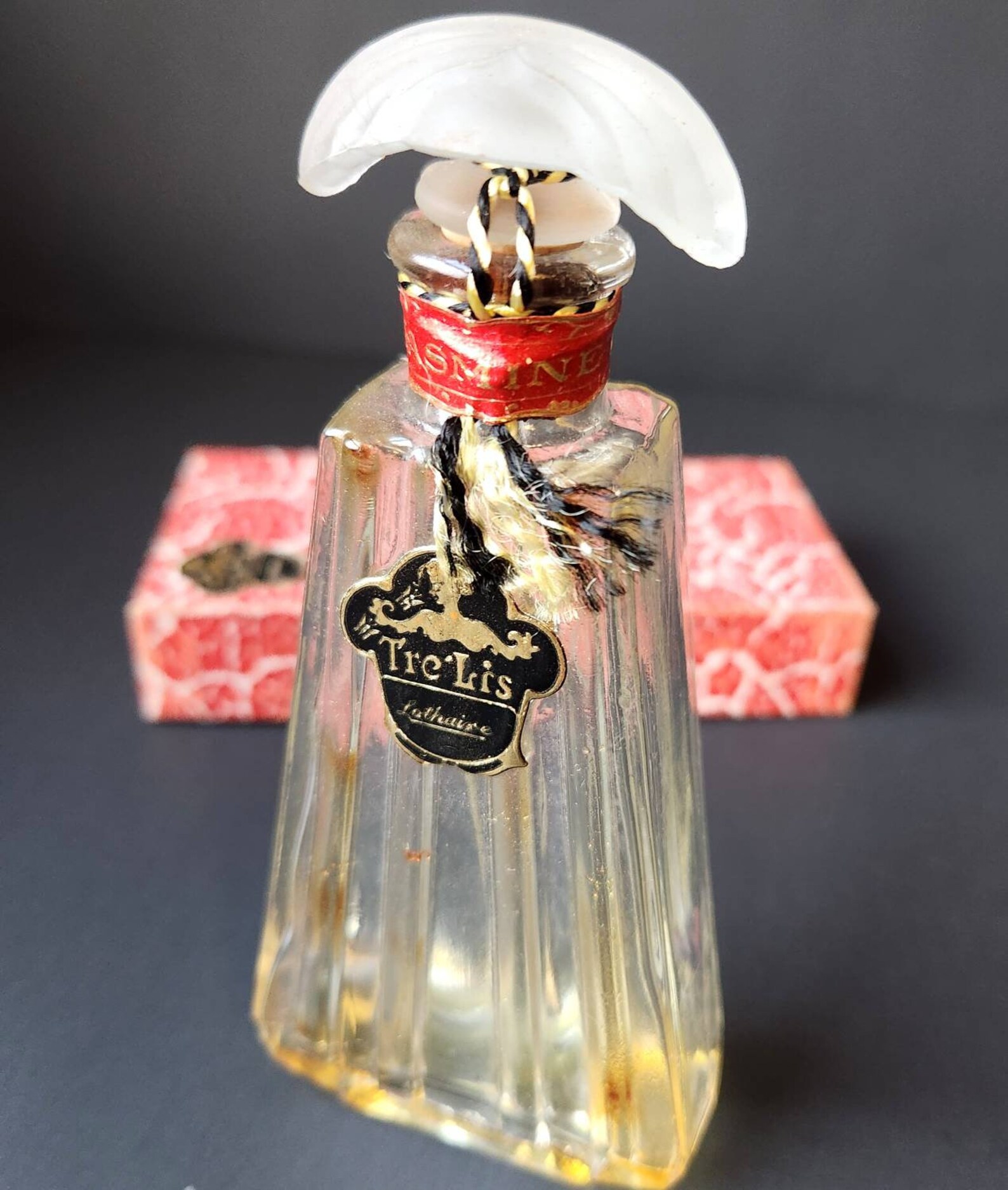 1930s Art Deco Antique Tre-lis Perfume Bottle - Lilac or Jasmine - Etsy