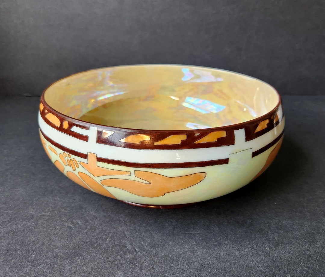 RARE Art Deco Antique HC Royal Bavaria Large Centerpiece 9" Bowl ...