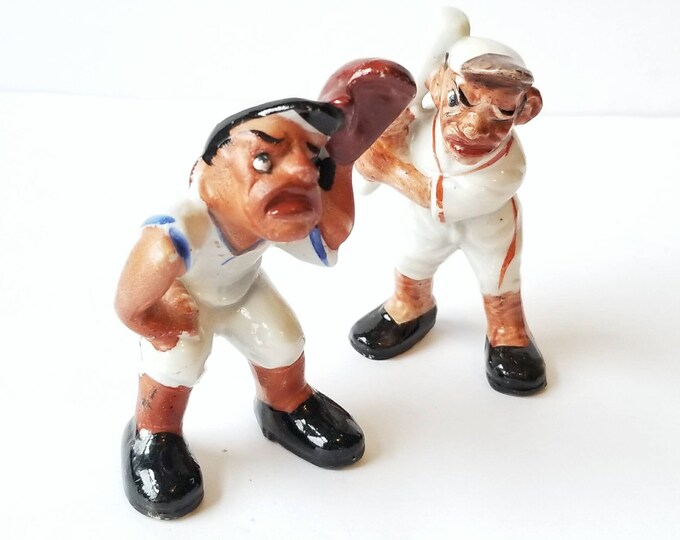 1940's Vintage Baseball Player Figurines Made in Occupied Japan - Etsy