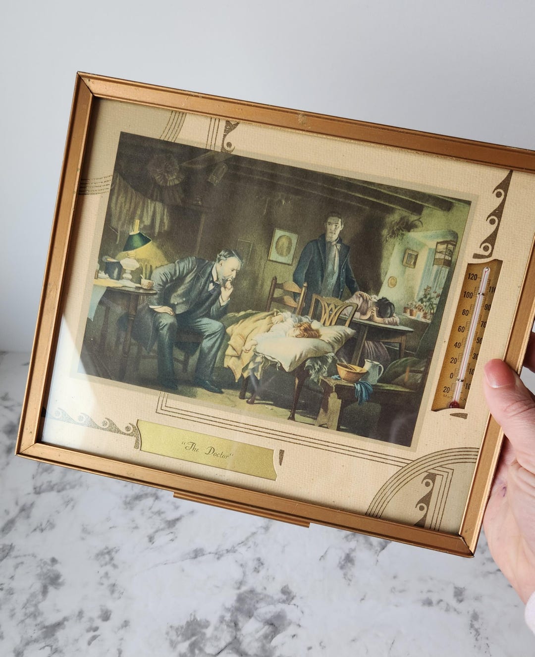 RARE the Doctor Framed Lithograph Print 1940s Promotional Calendar - Etsy