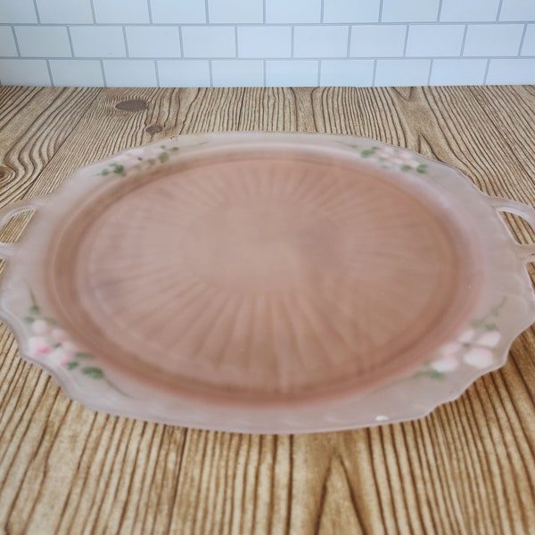 Pink Glass Tray - Etsy