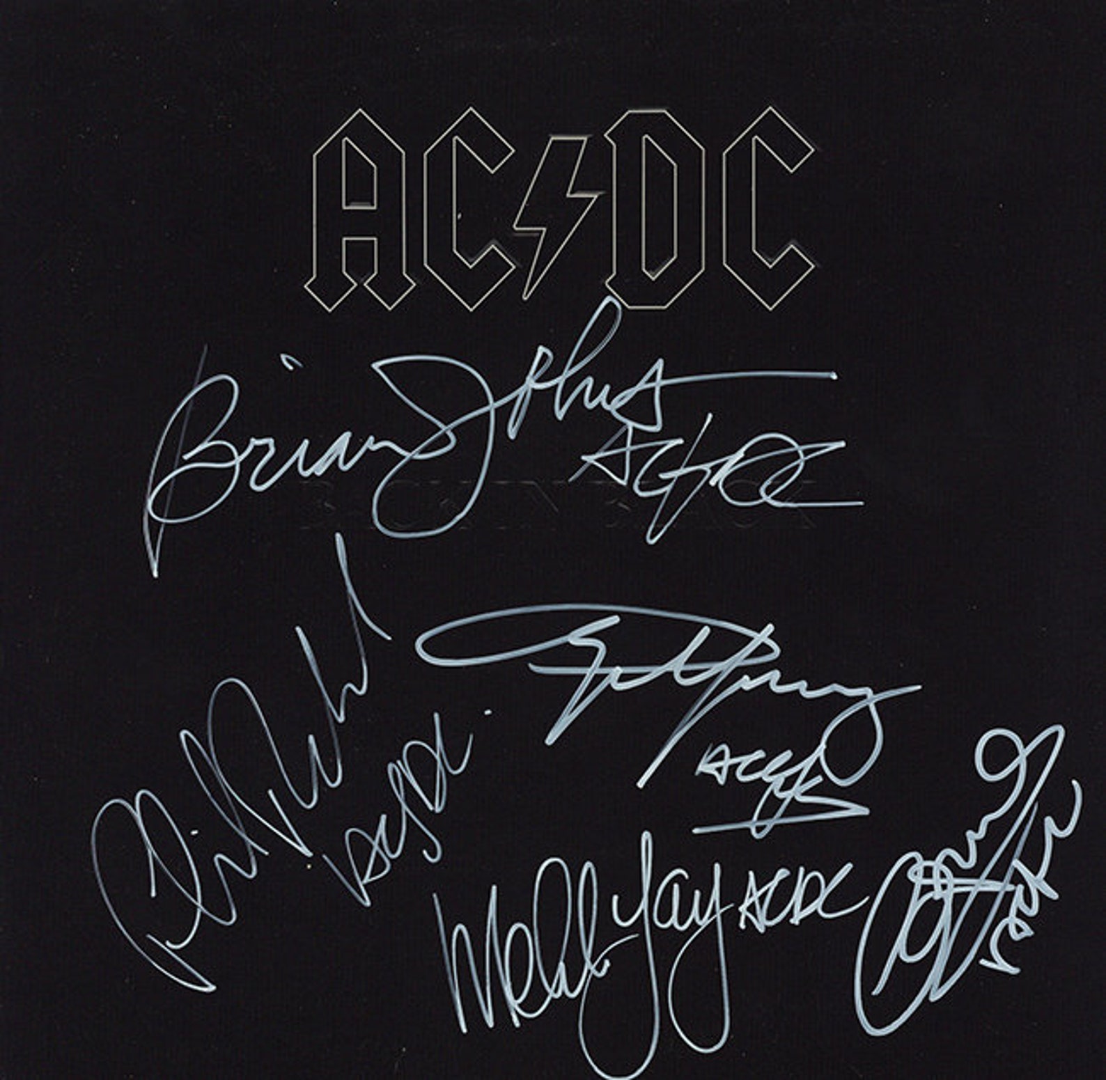 SHADOWBOX INCLUDED Acdc Autographed Album Cover Replica - Etsy