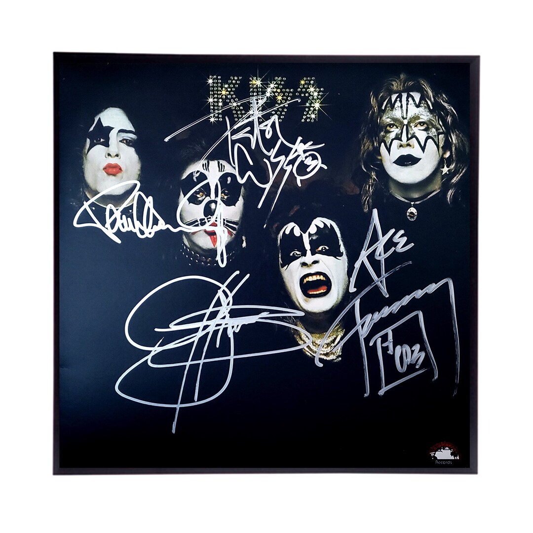 Order by Noon 12/22, Guaranteed by 12/24. Autographed KISS Album Cover ...