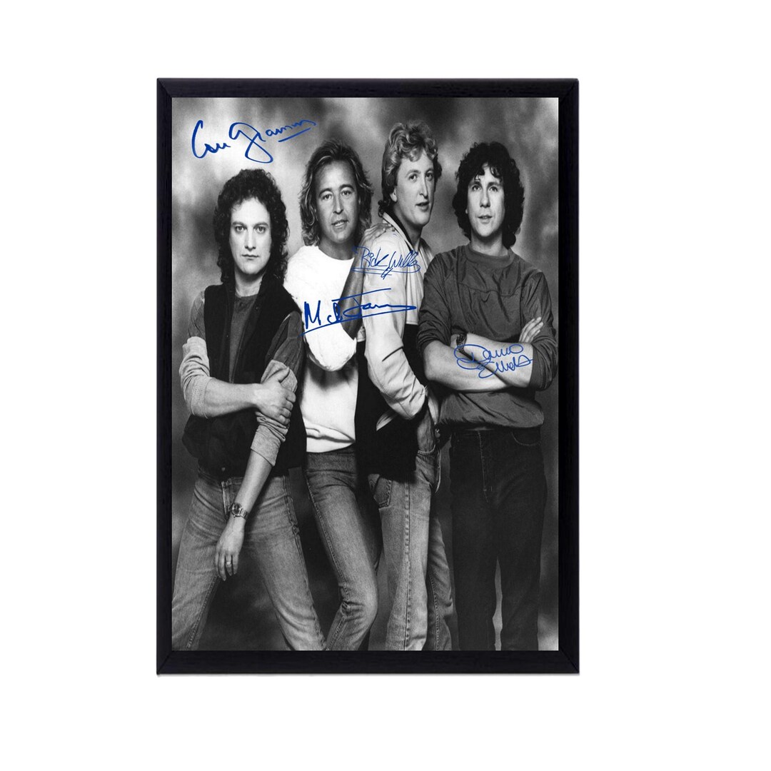FRAME INCLUDE Foreigner Autographed Photo Reprint / Available in ...