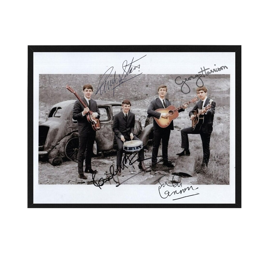 Beatles Autographed Photo Reprint / Available in Various Sizes - Etsy