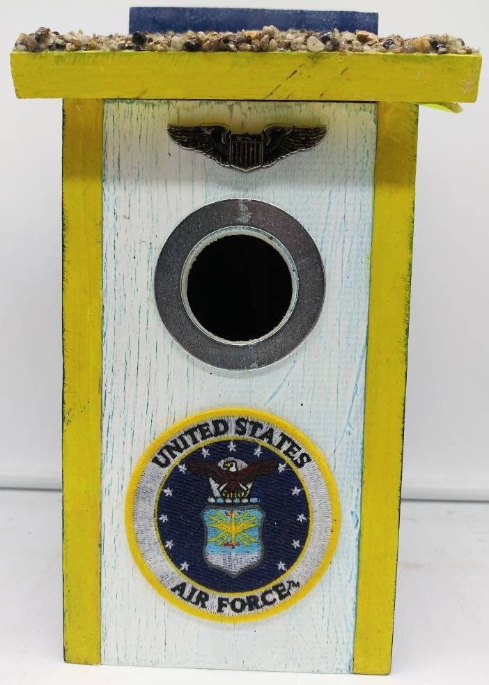 Air Force Birdhouseofficial Emblemsmilitary American Flagexterior ...