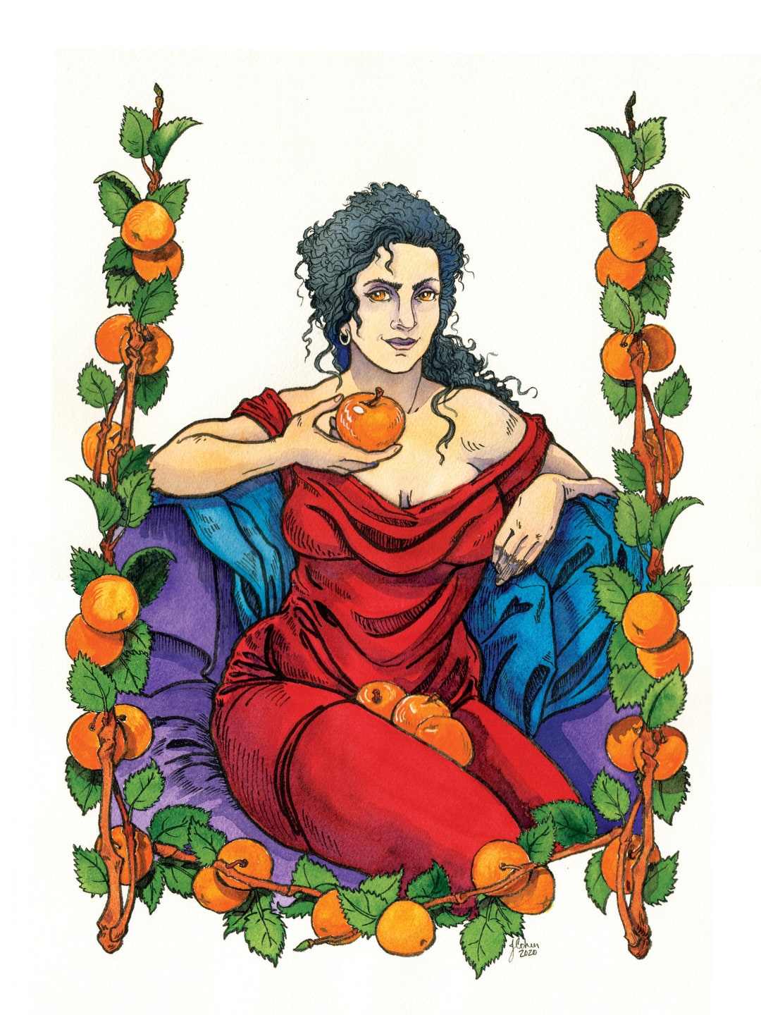 Eris Diosa Griega de la Discordia 8.5" x 11" Art Print Mitología Griega ...