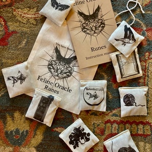 Feline Oracle Catnip Runes Cat Divination Set - Etsy