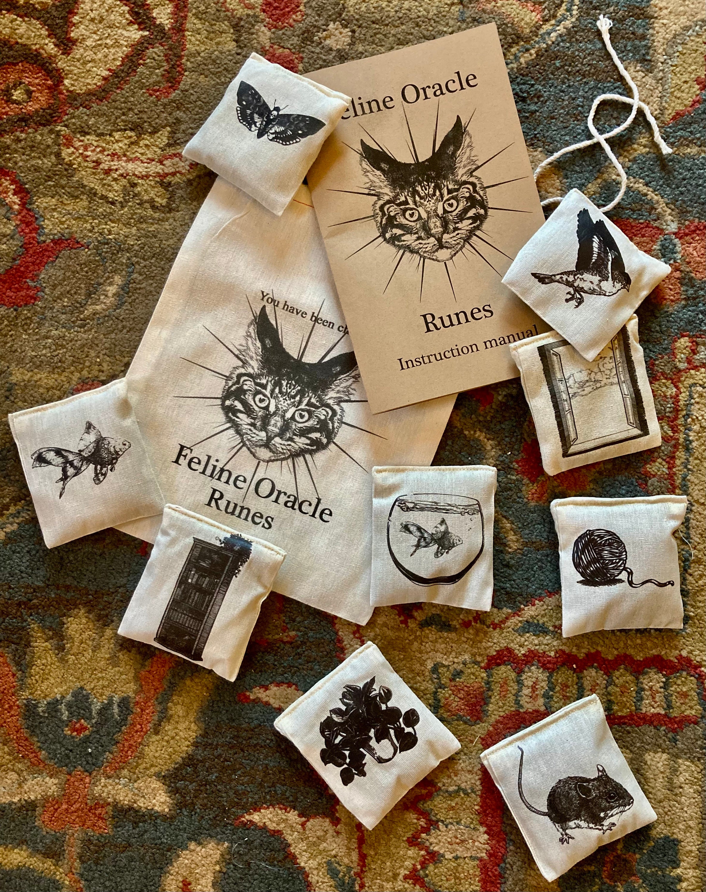 Feline Oracle Catnip Runes Cat Divination Set - Etsy