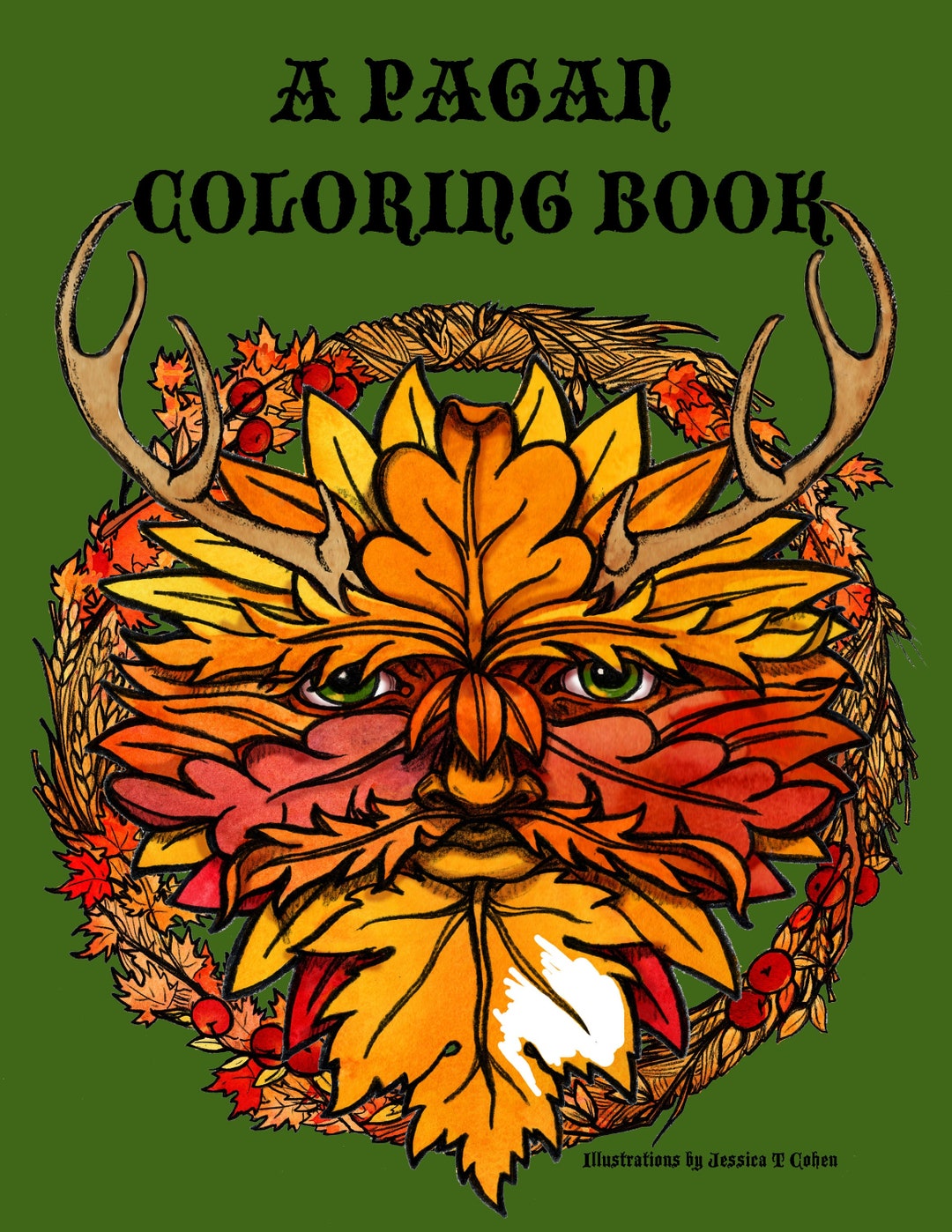 Pagan Beltane Coloring Book, Nature Druid Inspired Illustrations for ...
