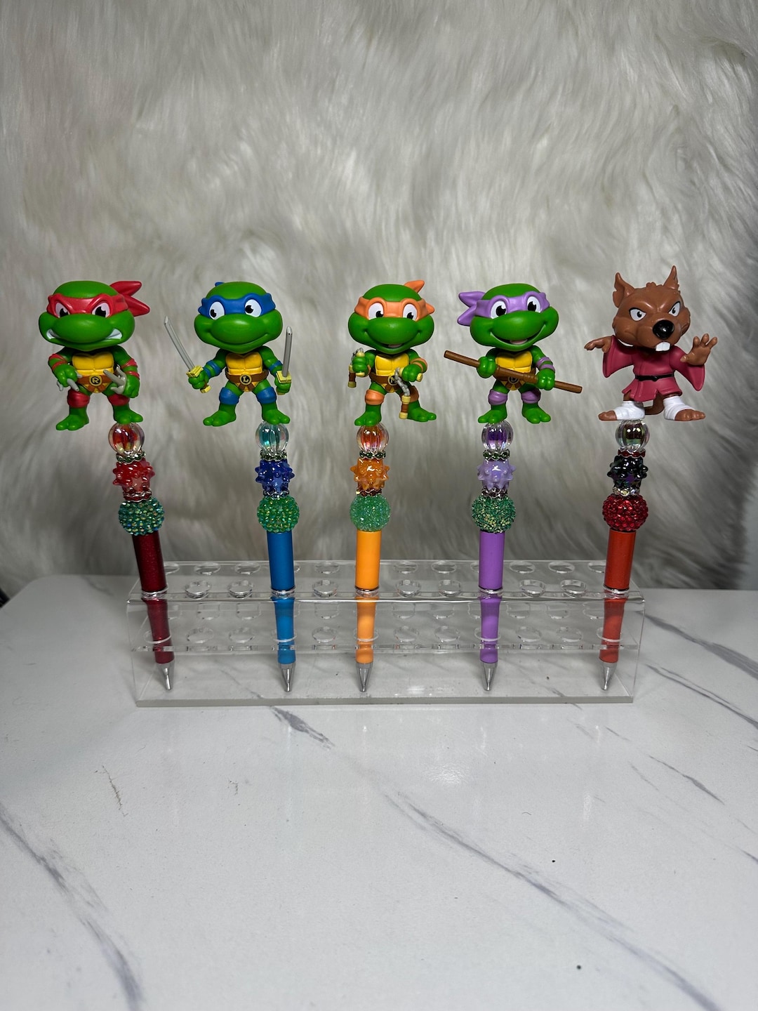 Beaded Pen Topped With Teenage Mutant Ninja Turtles, Cartoon Pens, Pen ...