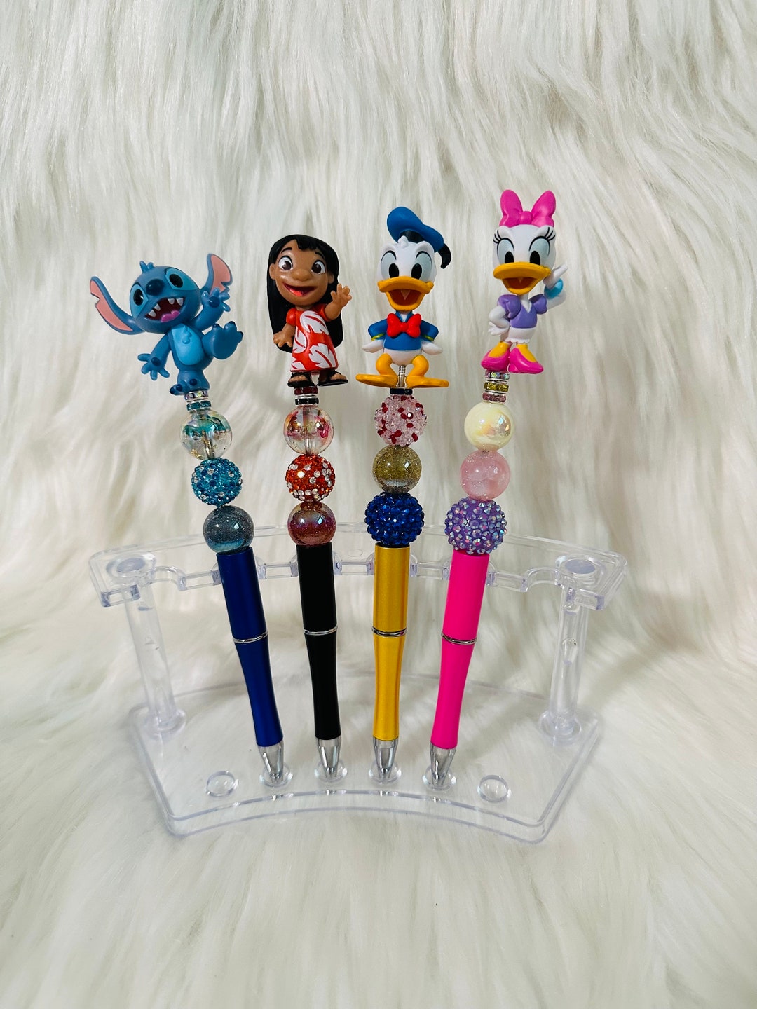 Beaded Pen Topped With Disney Characters, Disney 100, Pen Sets, Couple ...