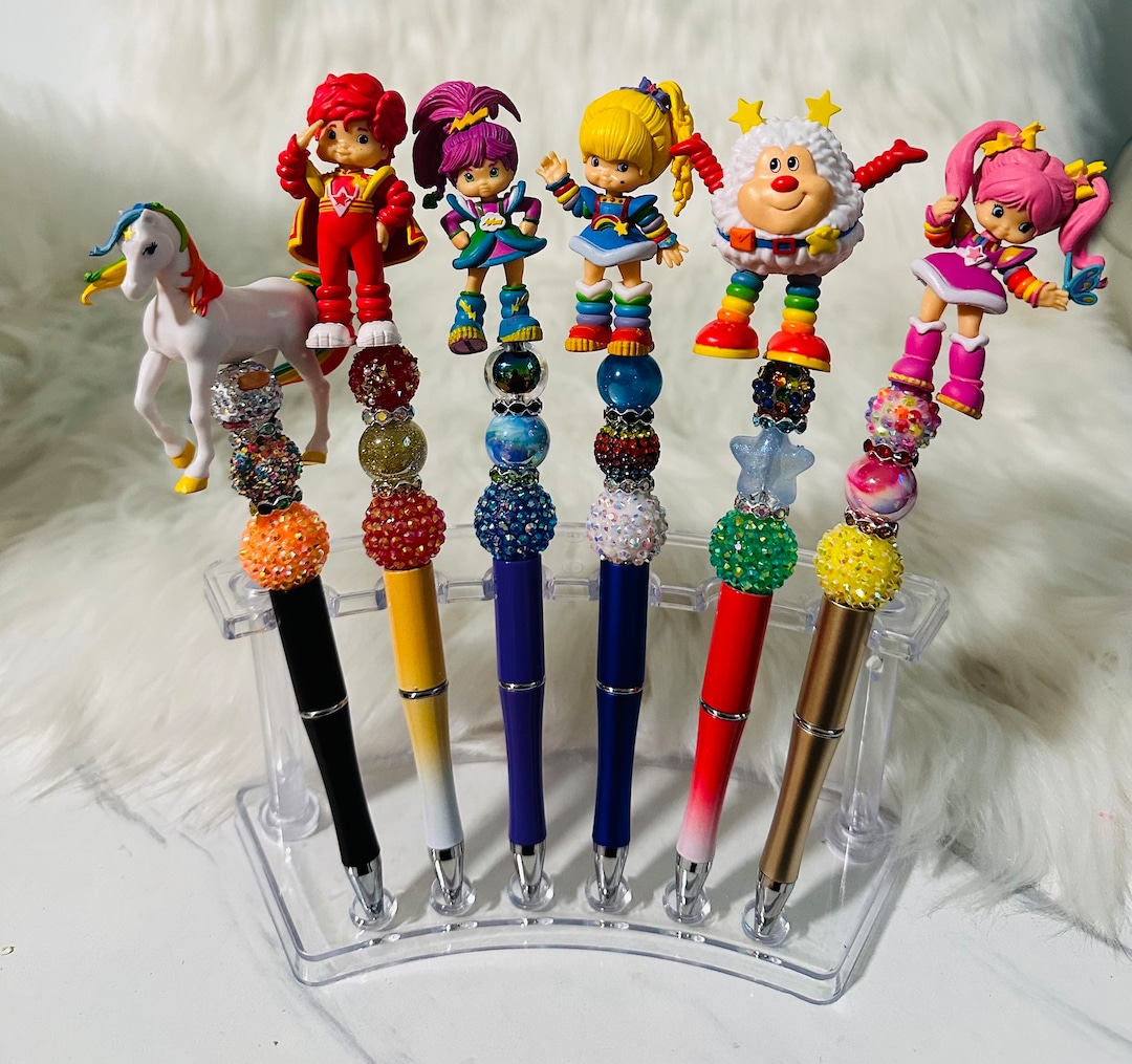 Beaded Pen Topped With Rainbow Brite Characters,rainbow Brite, Pen Sets ...