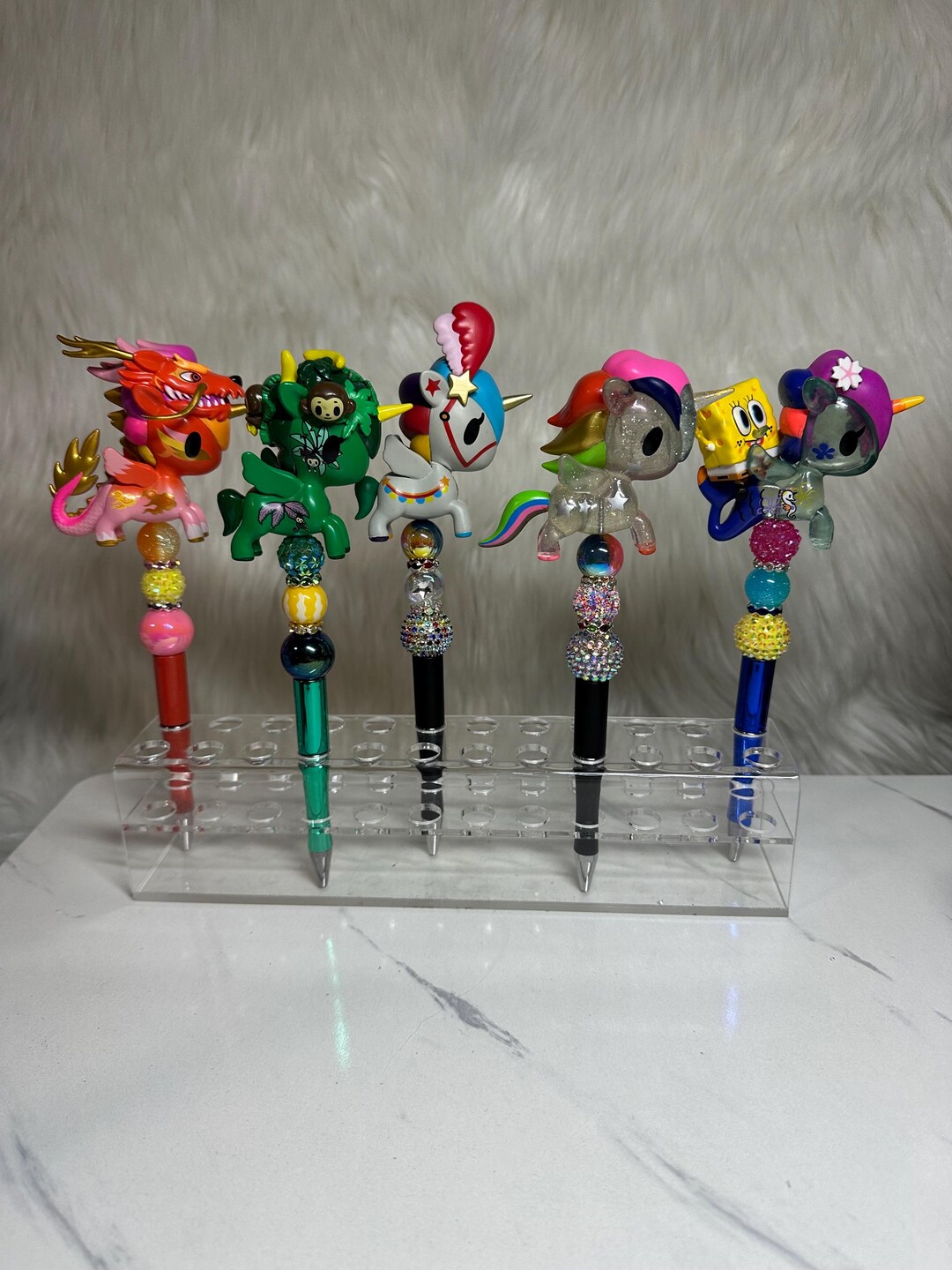 Toki Doki Beaded Pen: Handmade Character Pen - Etsy