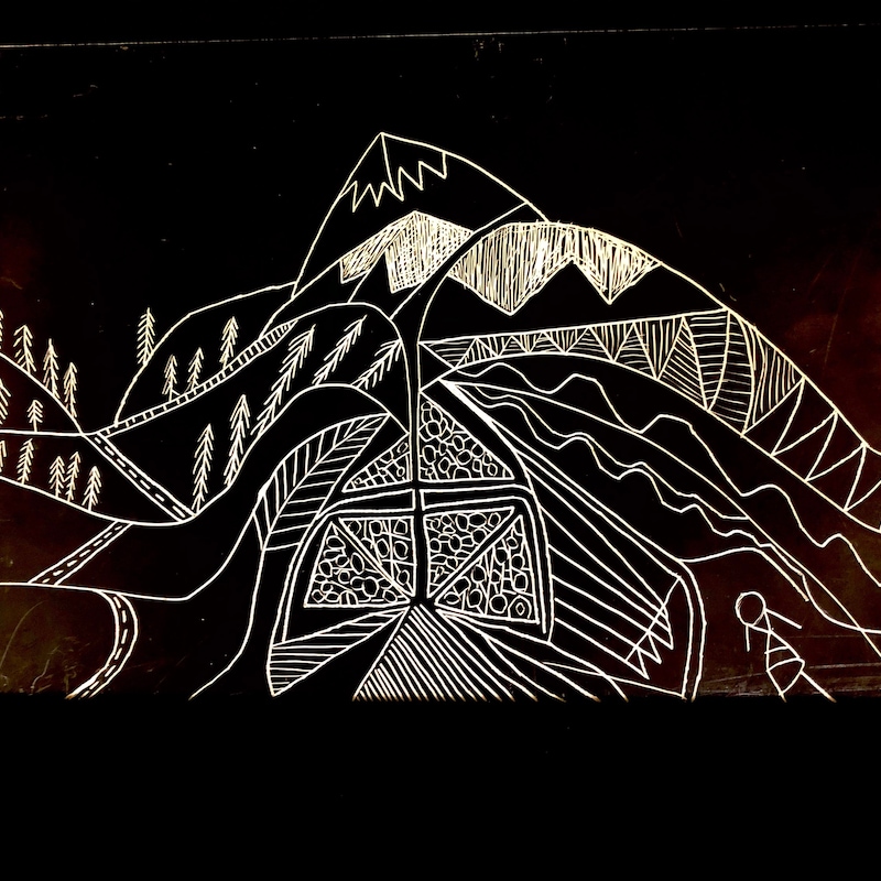 Scratchboard Art - Etsy