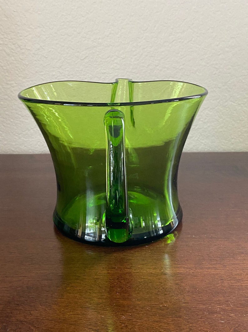 Mid Century Modern Green Pitcher With Pinched Spout. Hand - Etsy