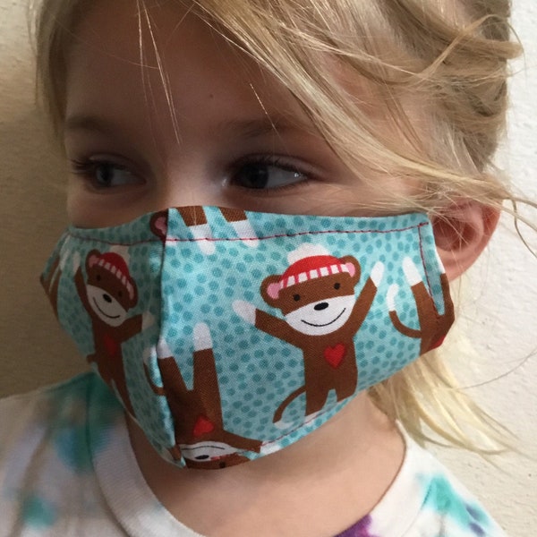 Sock Monkey Face Mask - Etsy