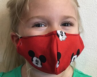 Mickey Mouse Face Mask - Etsy