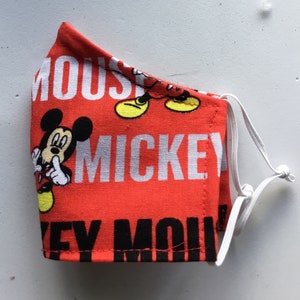 Mickey Mouse 3-layer Baby, Toddler, Kid, Adult Face Mask - Etsy