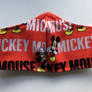 Mickey Mouse 3-layer Baby, Toddler, Kid, Adult Face Mask - Etsy