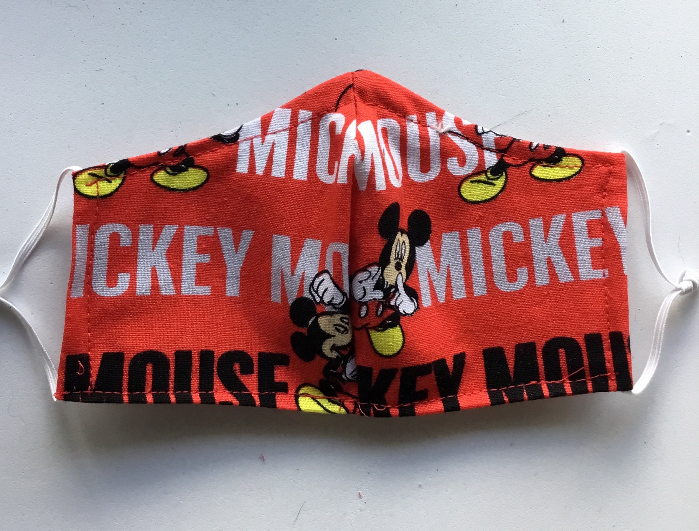 Mickey Mouse 3-layer Baby, Toddler, Kid, Adult Face Mask - Etsy