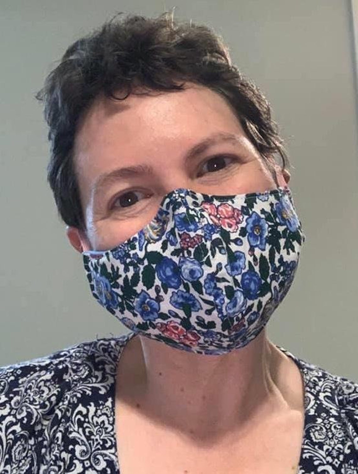 Triple Layer Face Mask, Breathable Fabric, Reusable & Washable - Etsy